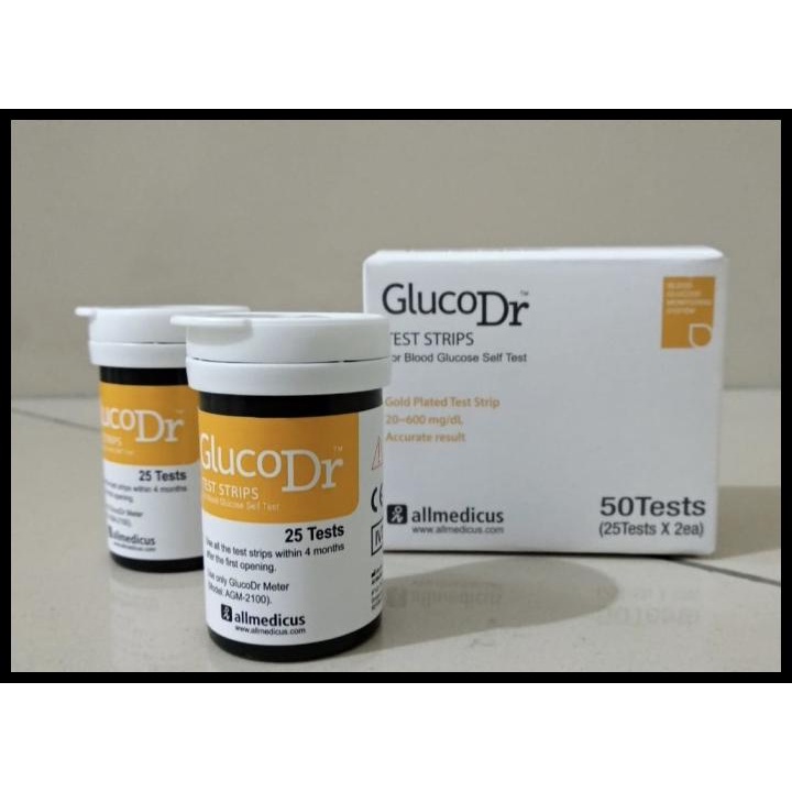Jual Strip Gula Darah / Glucose Gluco Dr Biosensor Isi 50 Test Strip ...