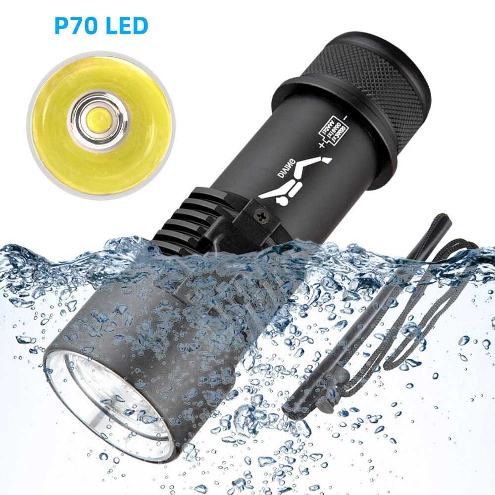 Jual Senter LED Diving Flashlight Long Range Waterproof P70 G299 ...