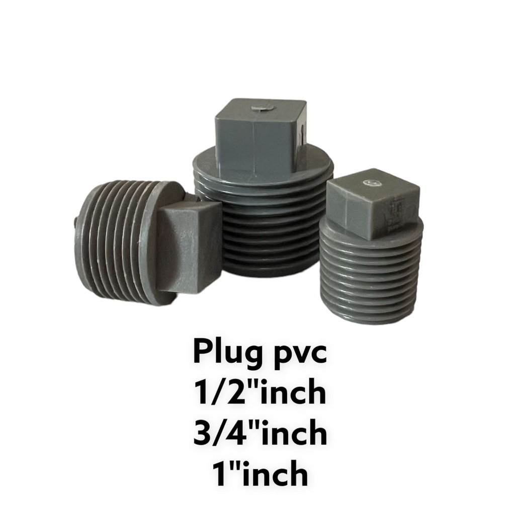 Jual PLUG PVC 1/2"-3/4"-1"/TUTUP KRAN/TUTUP PIPA DRAT LUAR/PLUE ...