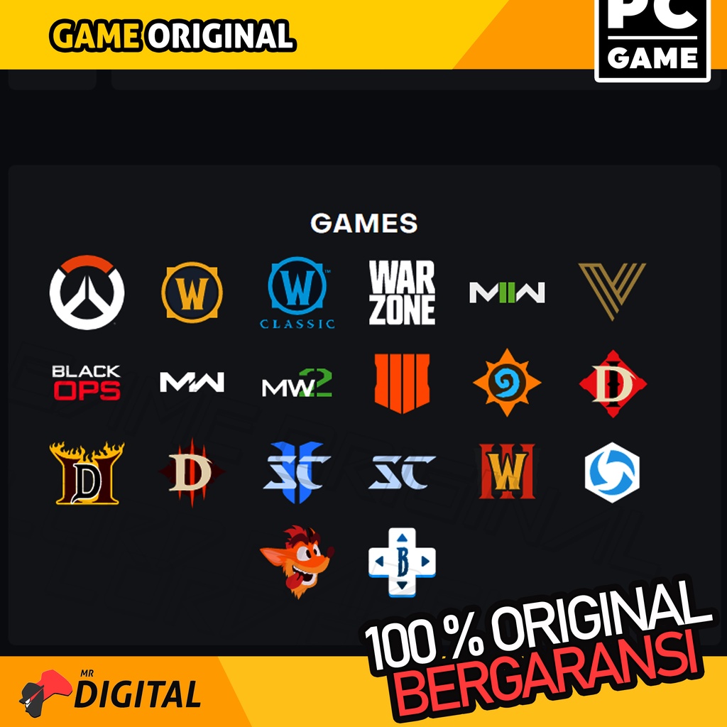 Jual BLIZZARD GAME BATTLE.NET BALANCE - PC GAME ORIGINAL BERGARANSI ...