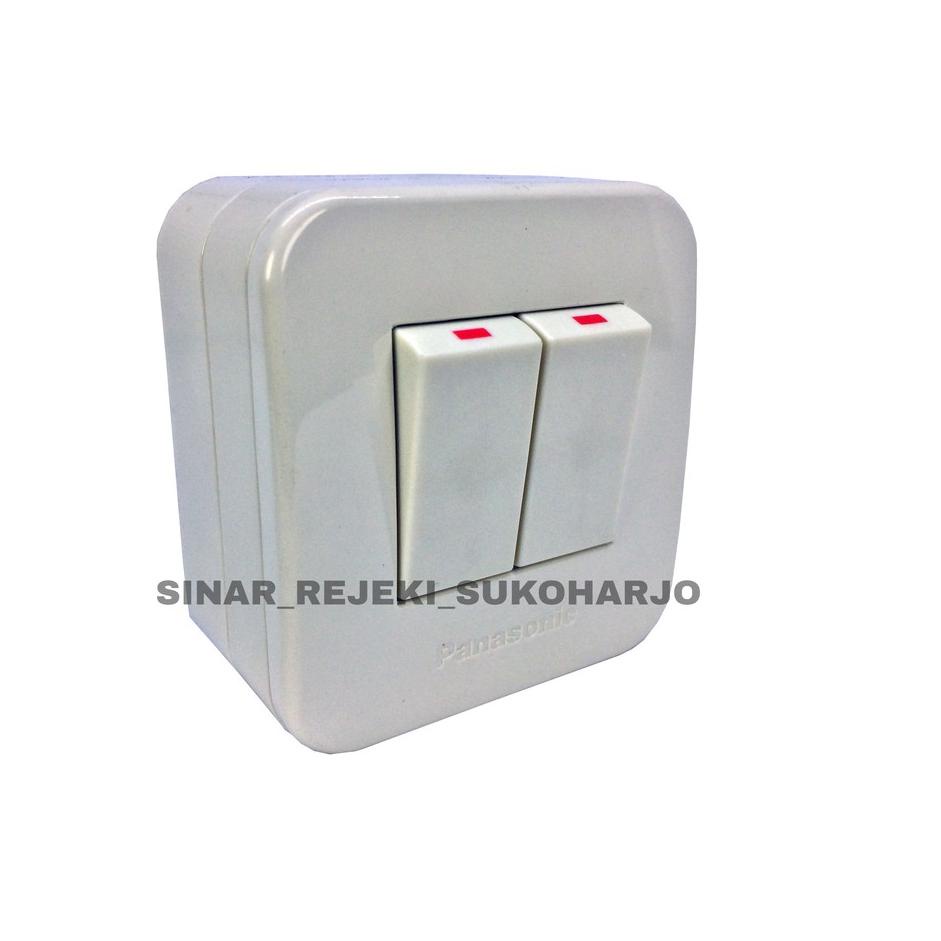 Jual Panasonic Saklar Seri WSJ3900 Outbow Double Switch Tempel OB ...