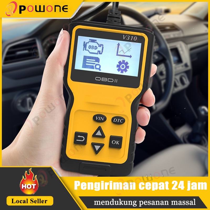 Jual OBD2 Scanner Alat Diagnostik Mesin Trouble Code Reader V310 OBD 2 ...