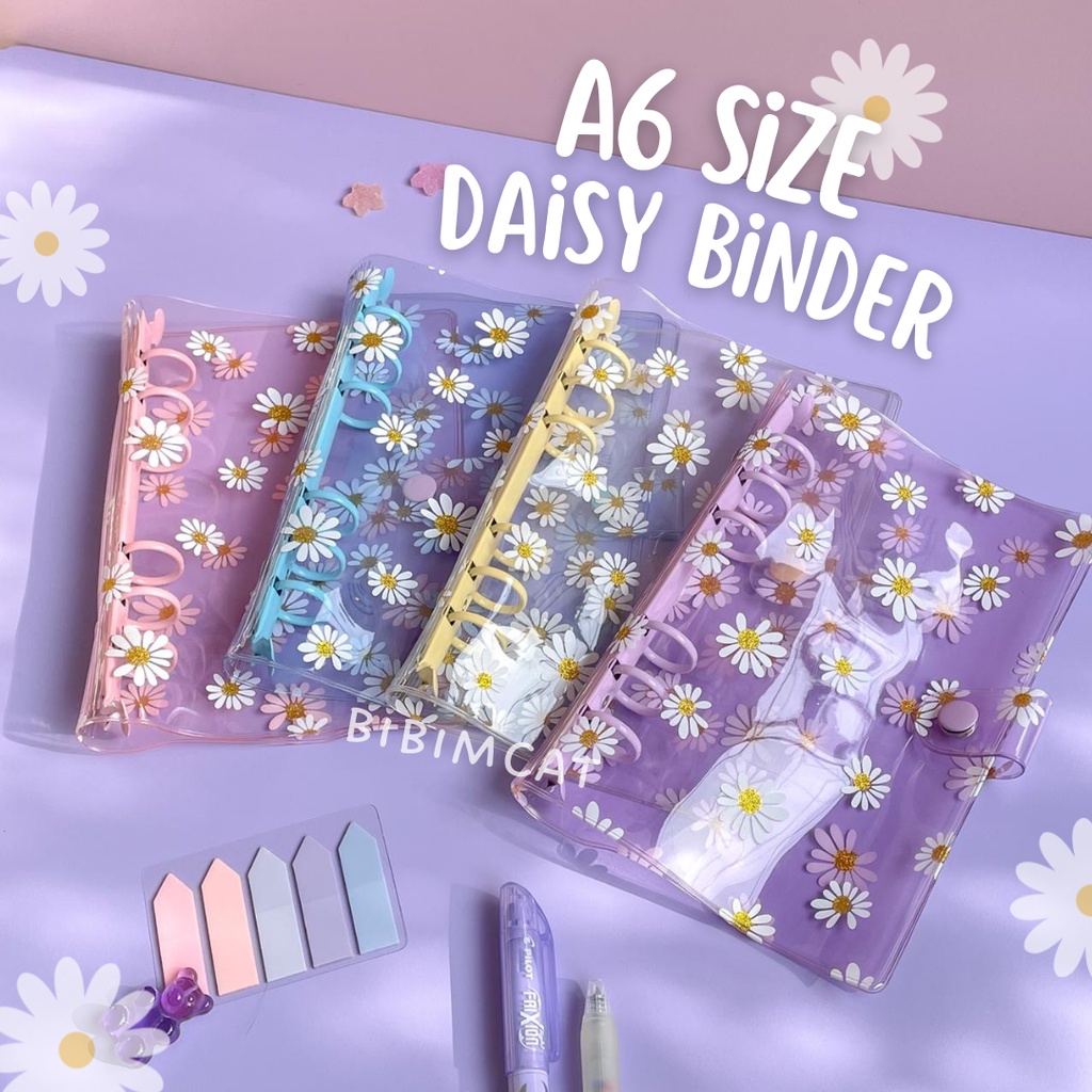Jual (A6 Size) Binder Keuangan Daisy PVC Jelly / Binder Organizer | Shopee Indonesia