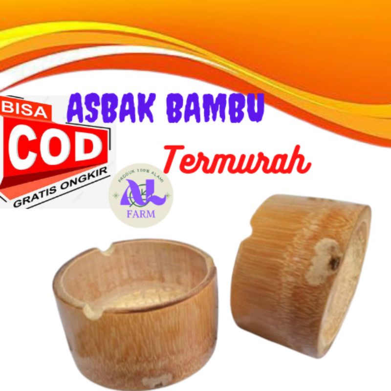 Jual Asbak bambu minimalis modern bermotif alami ALFARM | Shopee Indonesia