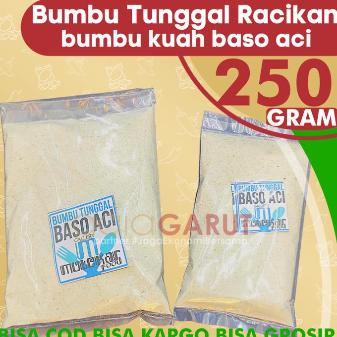 Jual Kualitas terbaik] BUMBU TUNGGAL BASO ACI 250gr racikan kemasan ...