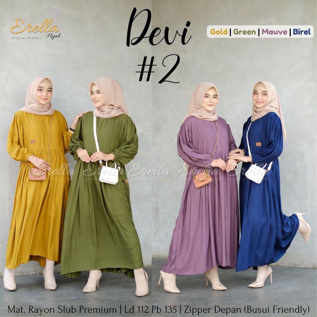 Jual DEVI MIDI DRESS BY ERELLA | Shopee Indonesia
