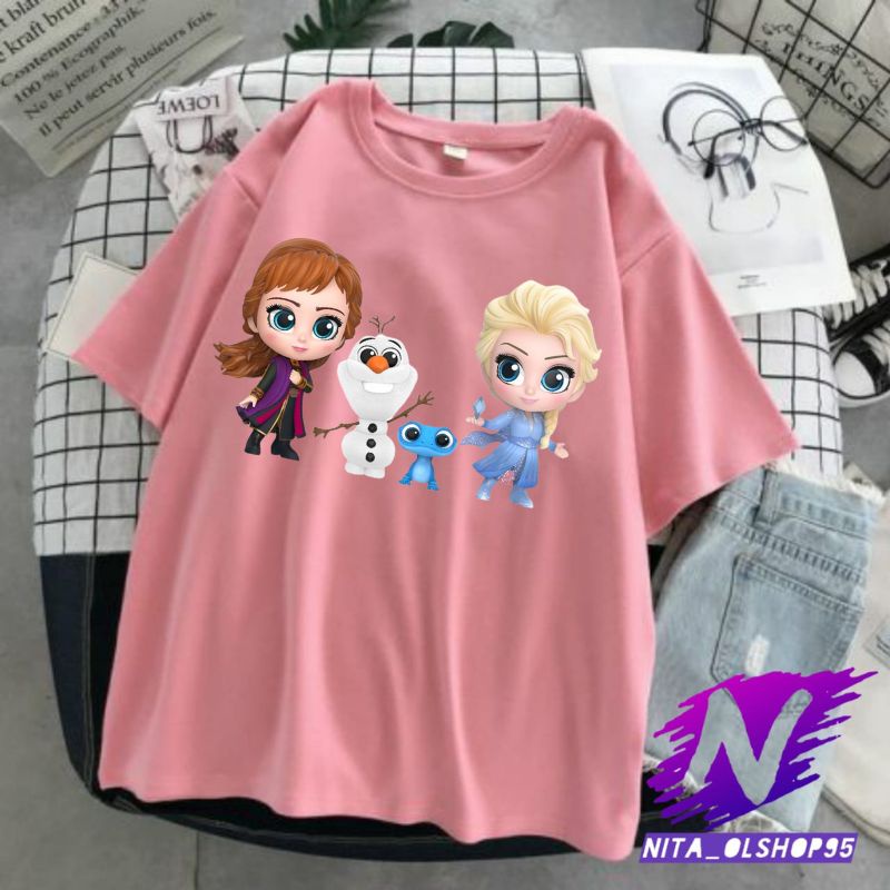 Jual frozen elsa dan ana baju anak elsa ana kaos elsa ana dan boneka ...