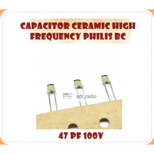 Jual 47pF 100V Capacitor Ceramic High Frequency Philips BC Kapasitor 47 ...