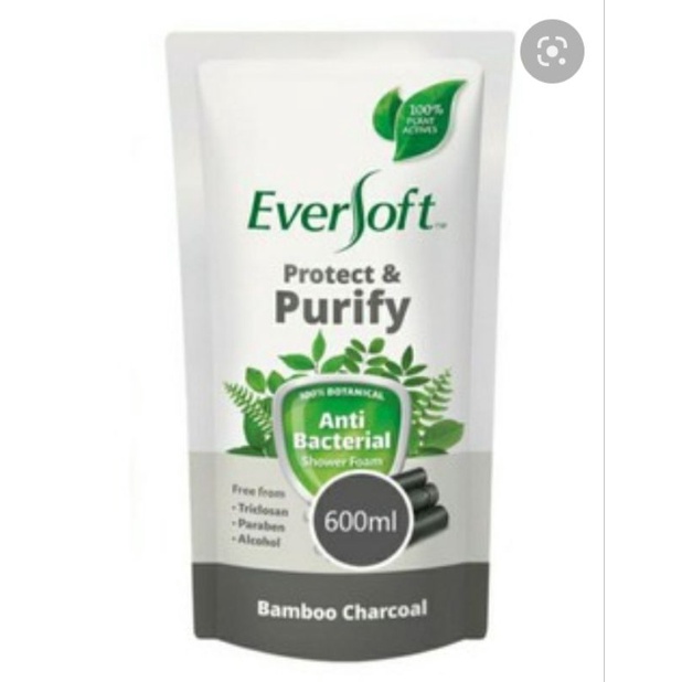 Jual Eversoft protect & purify Antibacterial shower foam Bamboo ...