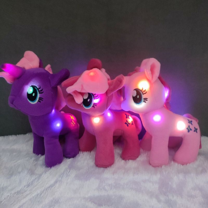Jual Boneka kuda poni little pony Led menyala ukuran 35cm berkualitas ...