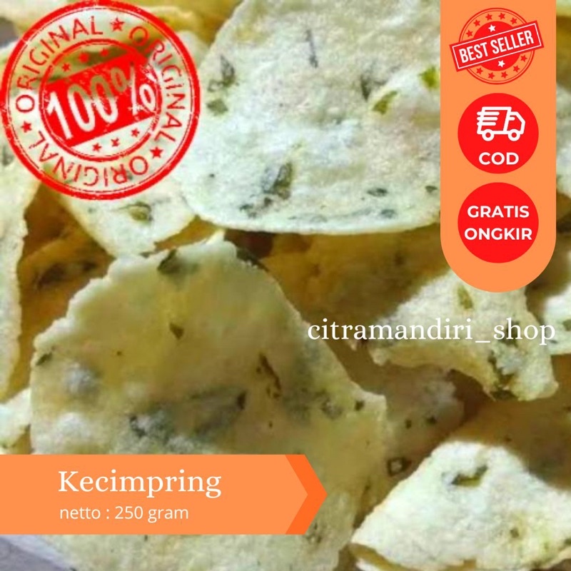 Jual KECIMPRING / GEMBLONG / COMRING BAWANG DAUN SNACK CEMILAN KHAS ...