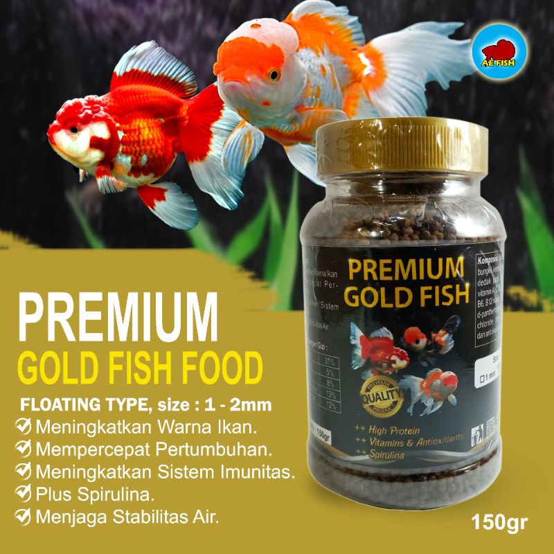 Jual Pelet ikan mas koki 150gr pelet premium special gold fish food ...