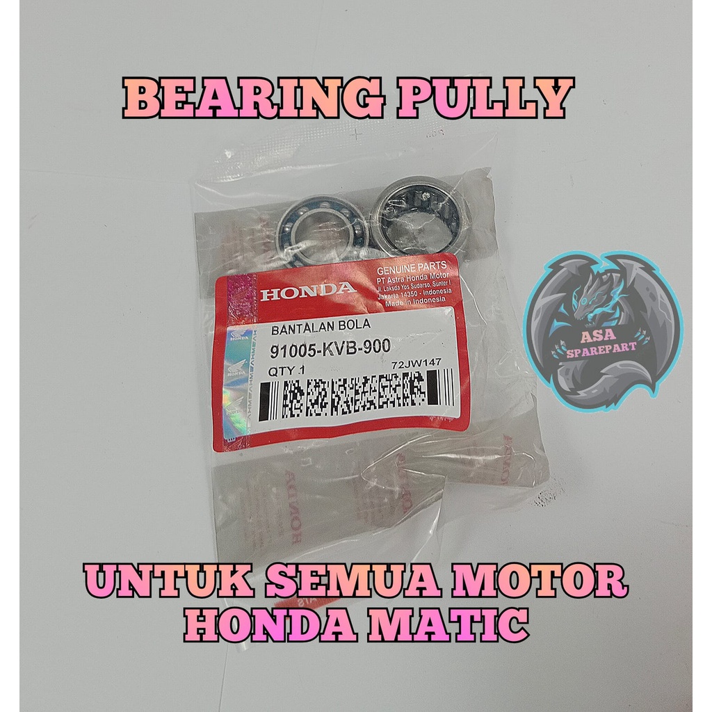 Jual BEARING PULLY CVT SATU SET UNTUK SEMUA HONDA MATIC KVY/KVB KLAHAR ...