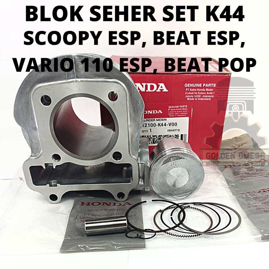 Jual BLOK SEHER HONDA K44 CYLINDER PISTON HONDA BEAT ESP, VARIO 110 ESP,SCOPY ESP KUALITAS ...