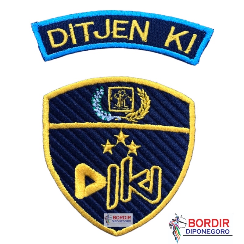 Jual BORDIR DJKI | BORDIR DITJEN KI | LOGO DJKI DITJEN KI | HAKI | LOGO ...
