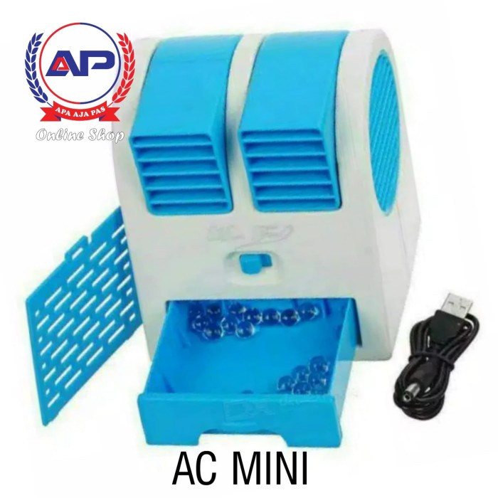 Jual AC Mini Portable 2 Fan New | Shopee Indonesia