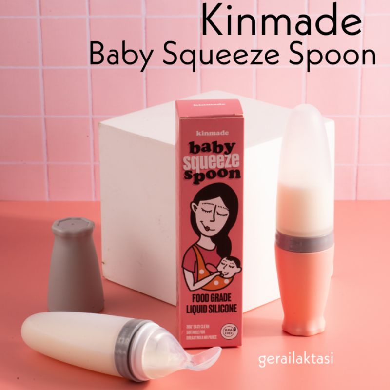 Jual Kinmade Baby Squeeze Spoon Feeder - Botol Sendok Silikon | Shopee ...