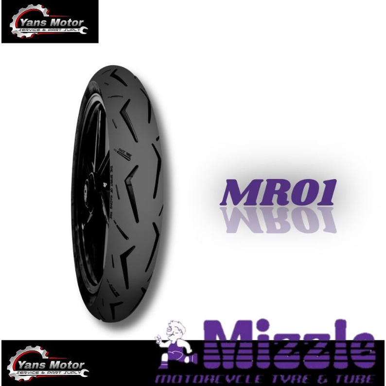 Jual MIZZLE MR-01 90/80-17 BAN LUAR TUBLESS RING 17 RACING SOFT ...