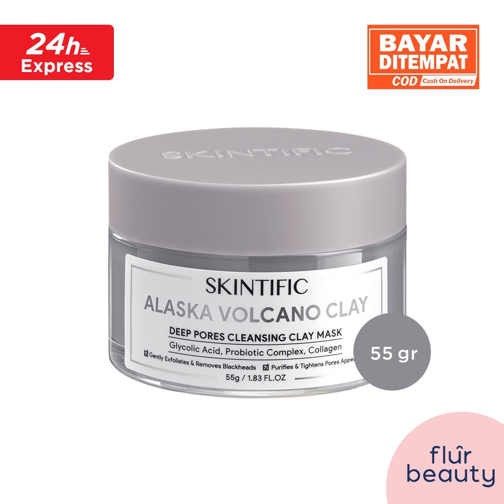 Jual Skintific - Alaska Volcano Deep Pores Cleansing Clay Mask (55 gr ...