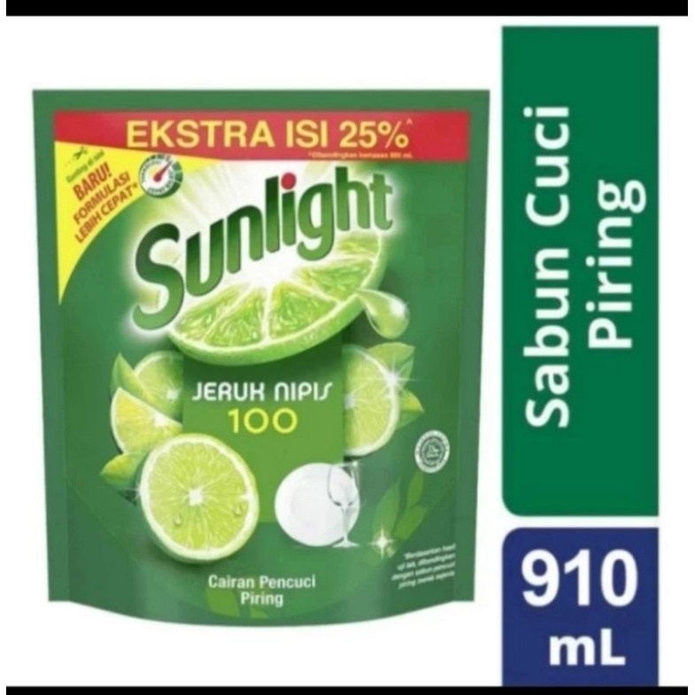 Jual SUNLIGHT - SABUN CUCI PIRING - JERUK NIPIS - REFILL 650 ml & 910 ml | Shopee Indonesia