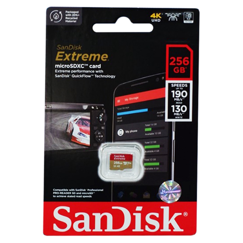 Jual Micro Sd Memory Card Sandisk 32GB 64Gb 128GB 256GB Extreme Gaming Game A2 100Mbps 170Mbps ...