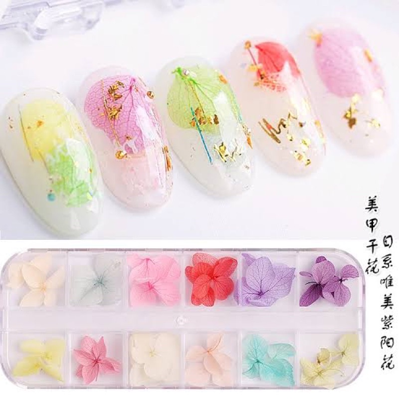 Jual Dried Flower Nail Art Flower Nail Bunga Kering Nailart Bunga