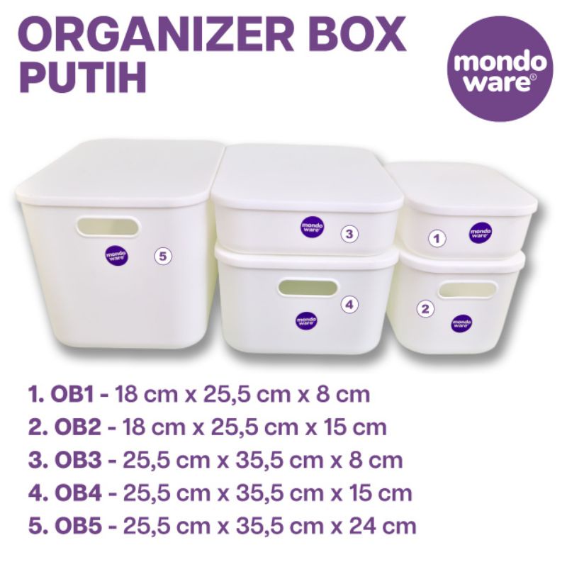 Jual Organizer Storage Box Tempat Kotak Bin Bertutup Serbaguna ...