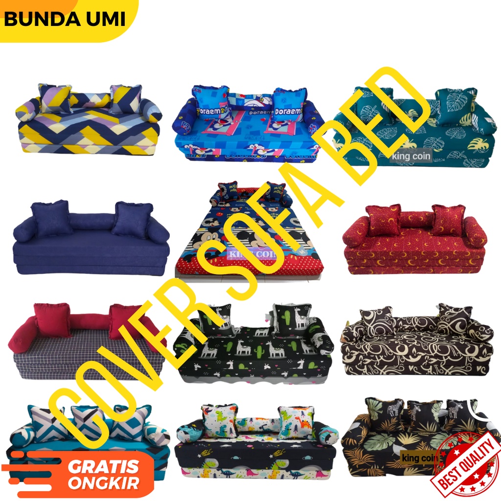 Jual Sarung Cover Sofa Bed Penutup Sprei Kasur Busa Lipat Sofa Bad ...
