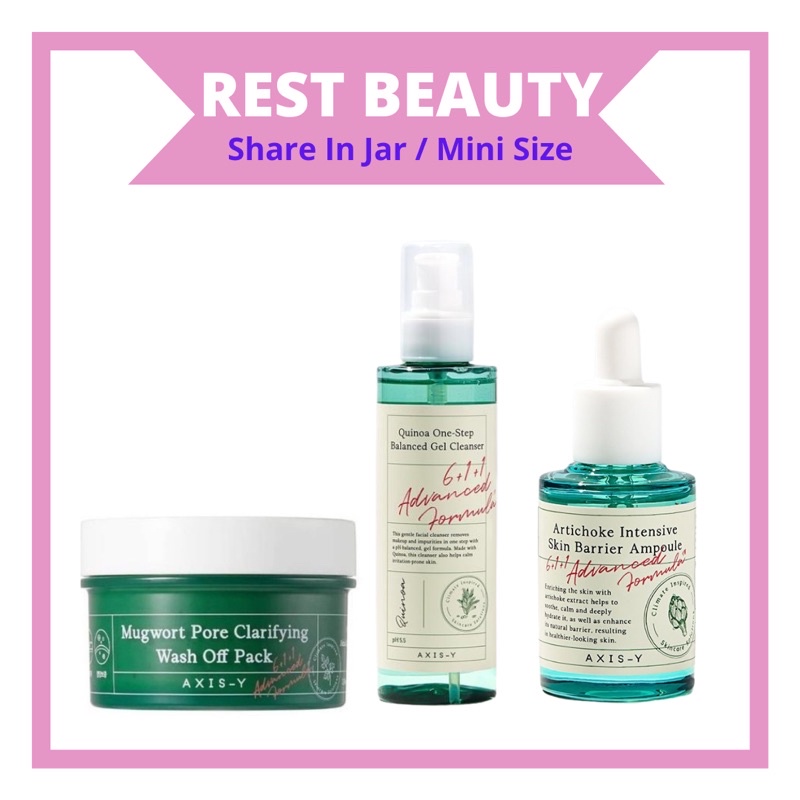 Jual [ SHARE IN JAR ] Axis-Y Quinoa One Step Balanced Gel Cleanser ll ...