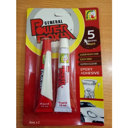 Jual LEM BESI CAMPUR EPOXY ADHESIVE | GENERAL POWER POXY | 5 MENIT KERING | Shopee Indonesia
