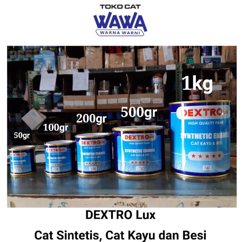 Jual cat dextro lux sintetic enamel cat kayu besi kilap dan cepat ...