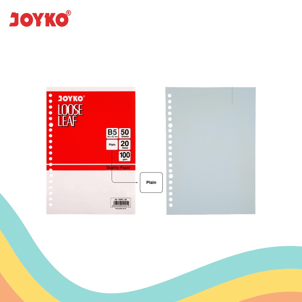 Jual LOOSE LEAF JOYKO B5-50 POLOS (1 PACK) | Shopee Indonesia
