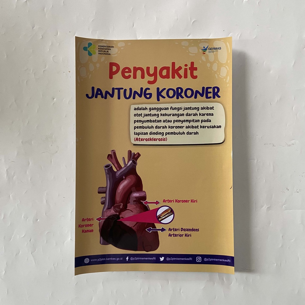 Jual Poster Kesehatan, Penyakit Jantung Koroner, Poster Kesehatan ...