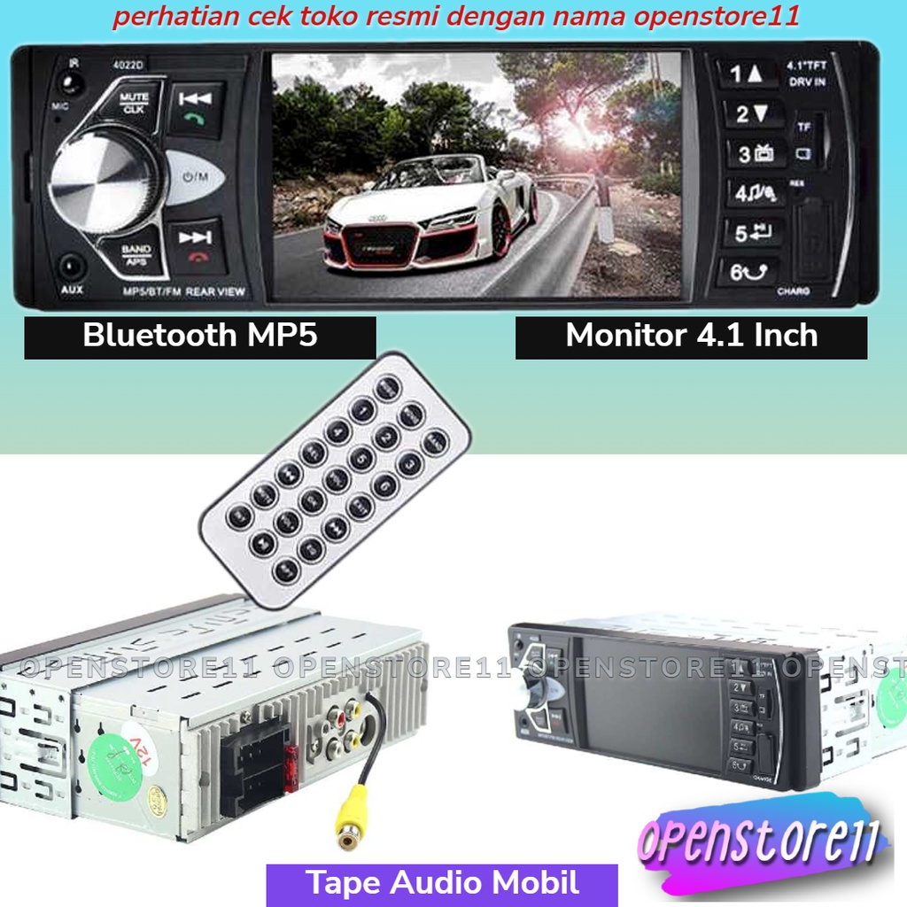 Jual Tape Audio Mobil Bluetooth MP5 Parkir Monitor 4.1 Inch | Shopee ...