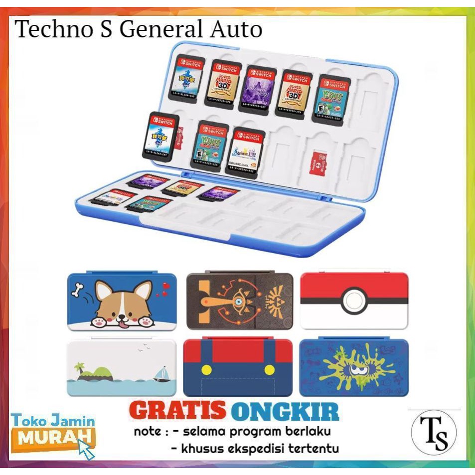 Jual Game card Case Nintendo switch 24 in 1 - Game card Slot Nintendo ...