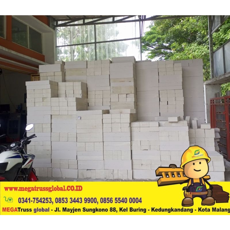 Jual HARGA PERKUBIK!!! Ready Stok Bata ringan - hebel - bata putih ...