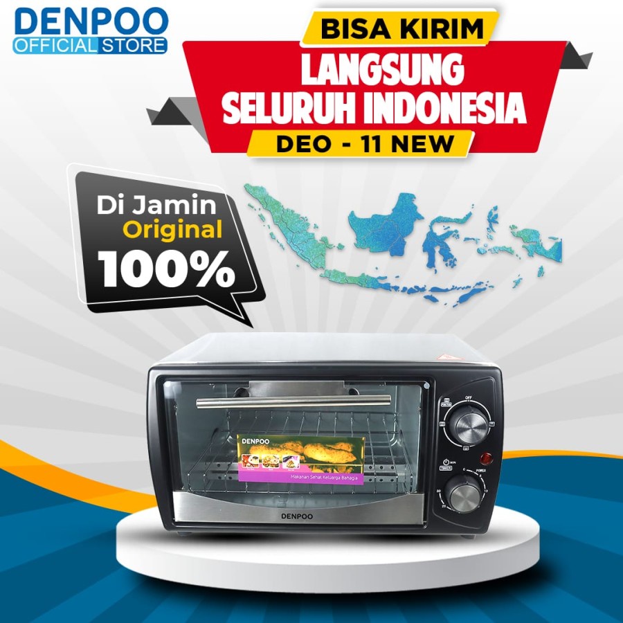 Jual Denpoo Oven Toaster Pemanggang 9 Liter DEO 11 Grey | Shopee Indonesia