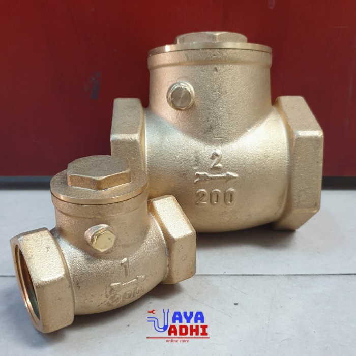 Jual Check Valve 1/2 inch Oneway Valve Tuslah Kuningan Swing setara ...