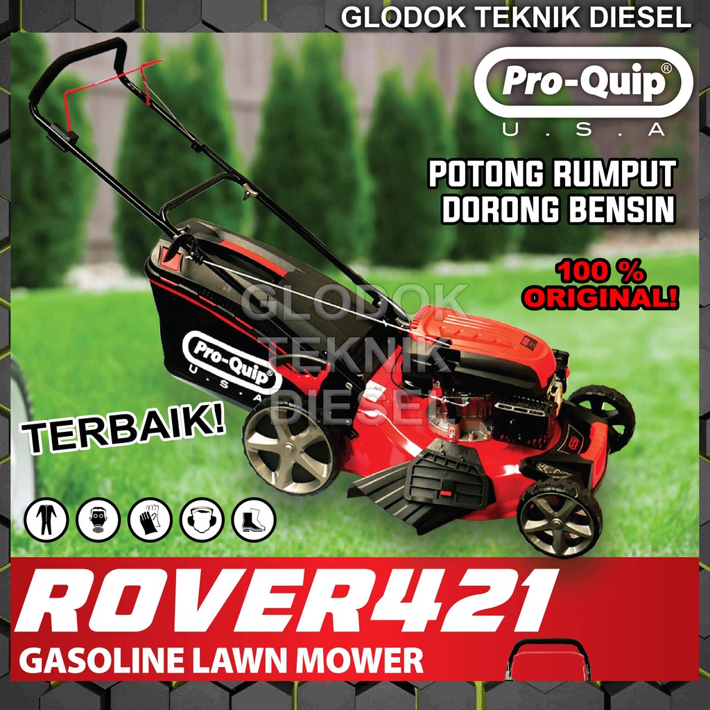 Jual Mesin Potong Rumput Dorong Bensin 4 Tak Gasoline Lawn Mower ...