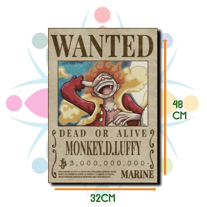 Jual MOKUN CUSTOM POSTER NEW BOUNTY LUFFY 3M ONE PIECE | Shopee Indonesia