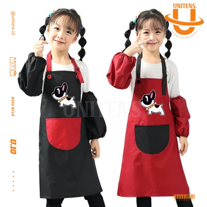Jual UNITENS AKR.V2 Apron Kid Drill Open Custom Unisex Original ...