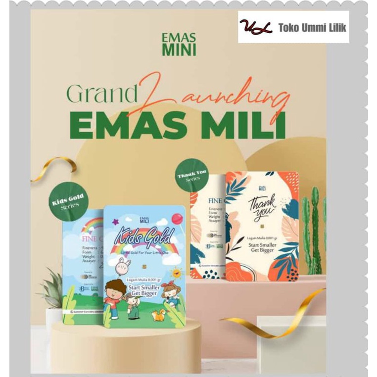 Jual Emas Mini Mili "Thank you/Kids Gold" Gramasi 0.005 grm/ Emas 24 ...