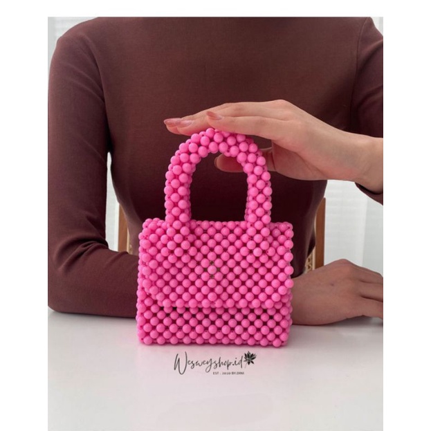 Jual (MYLI BAG) Tas Manik Manik Handmade Beads Bag Tali panjang Simpel ...