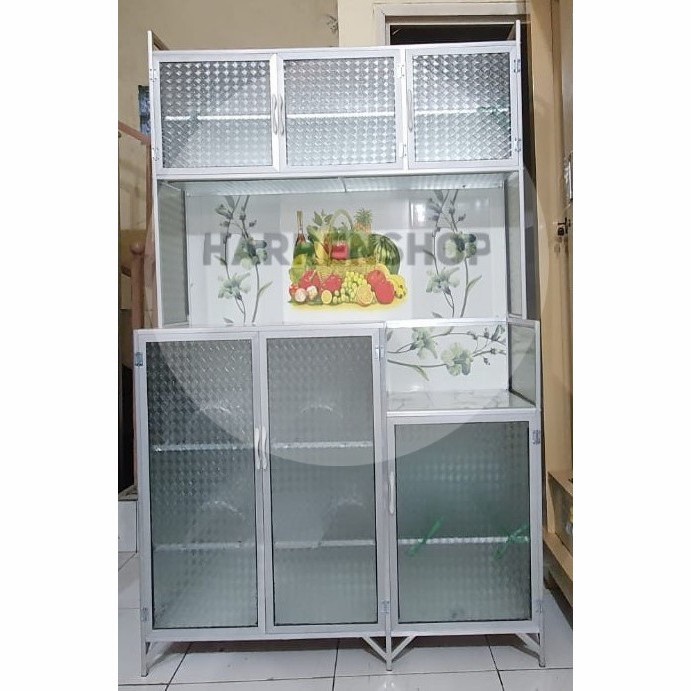 Jual Rak Piring 3 Pintu Lemari Piring 3 Pintu Rak Piring Magic Com ...