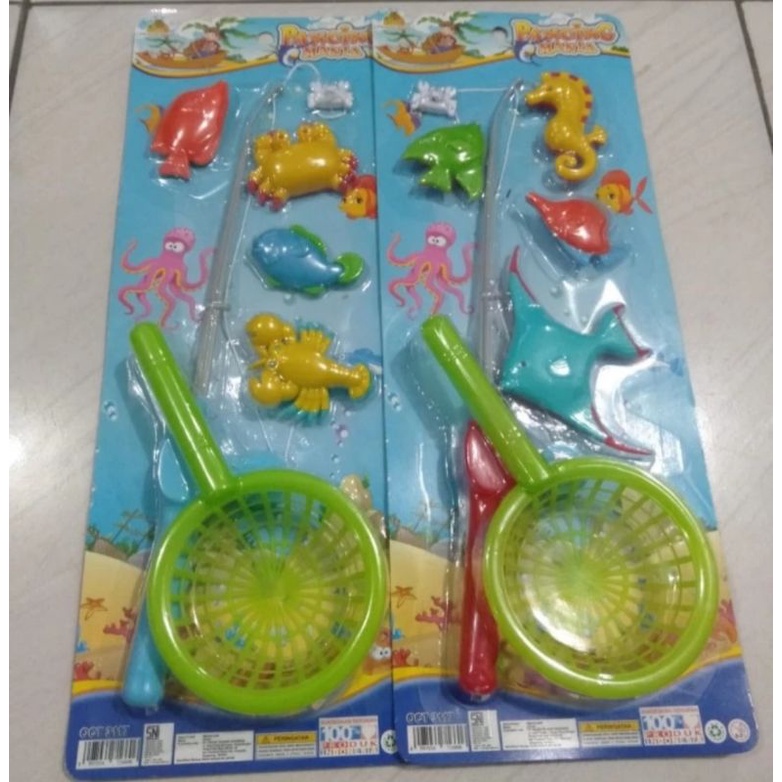 Jual Mainan Anak Pancingan Ikan + Serokan | Shopee Indonesia