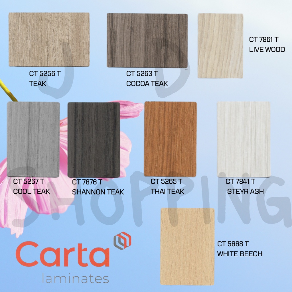 Jual (LUAR KOTA WAJIB PALLET KAYU) HPL CARTA WOODGRAIN CT 7841/7861 ...