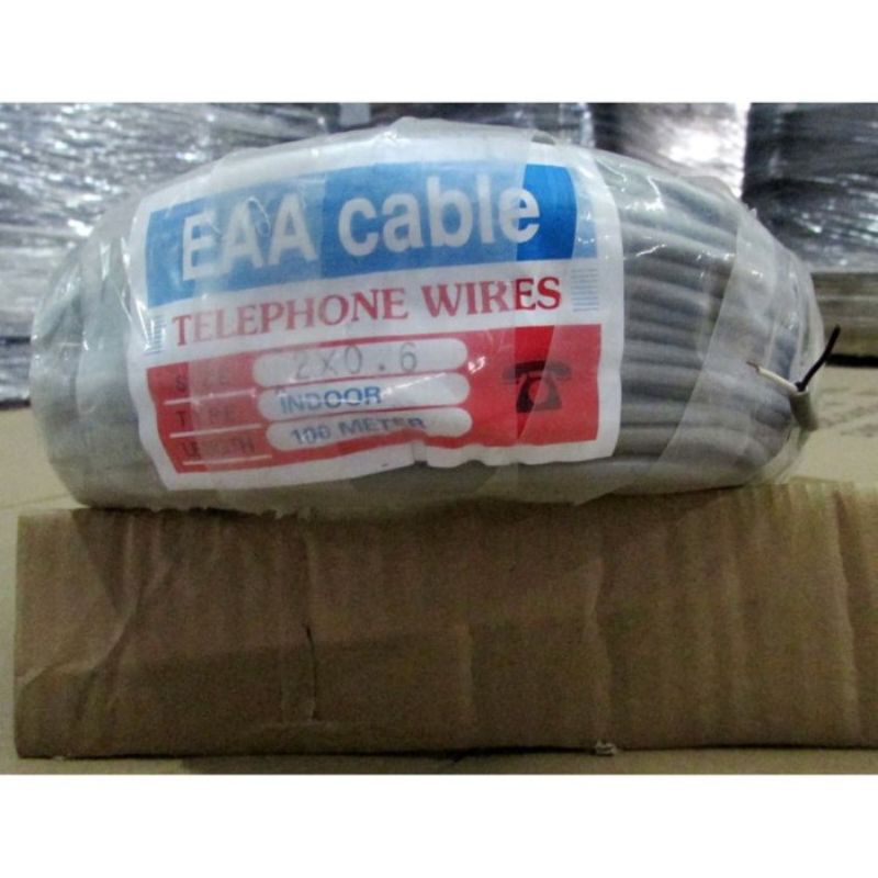 Jual KABEL TELEPON EAA ETERNA ISI 2 X 0.6 100 METER KAWAT ITC TELP ...