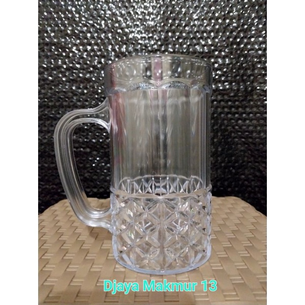 Jual Gelas Mug Plastik Besar Bening Cangkir Acrylic Aesthetic 500ml ...