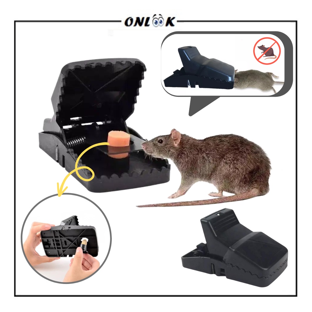 Jual [ONLOOK] Alat Jepit Perangkap Tikus Mouse Trap Snap Reusable Pest ...