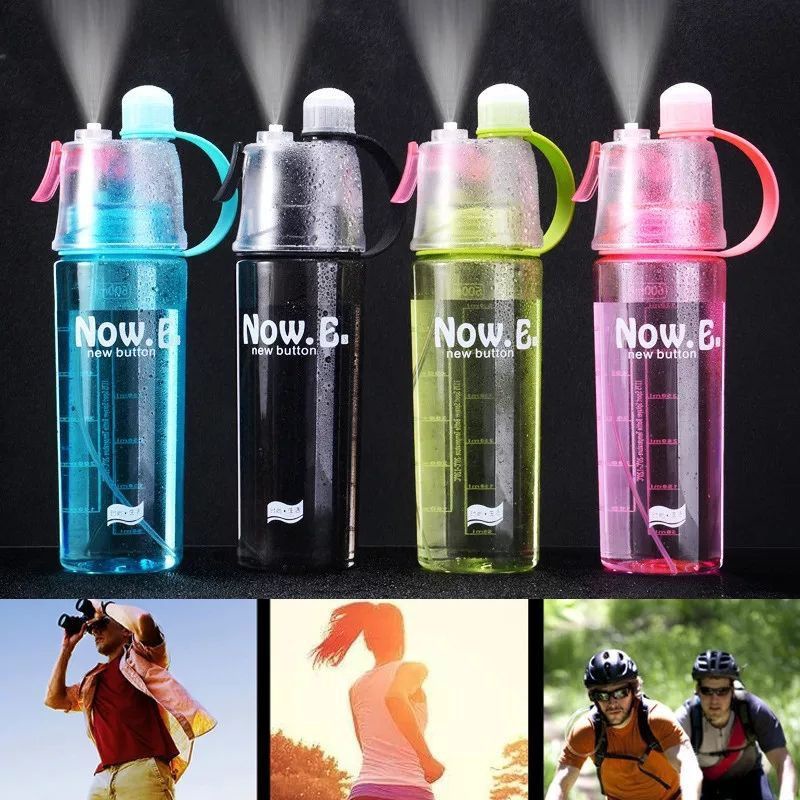 Jual BOTOL MINUM SEMPROT NEW B - SPORT SPRAY WATER BOTTLE 600ML ...